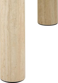 Konferenční stolek Solano 60 cm béžový travertin