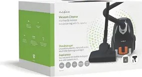 Nedis Sáčkový vysavač černá, oranžová / 700 W / 2 l / Akční rádius 7,5