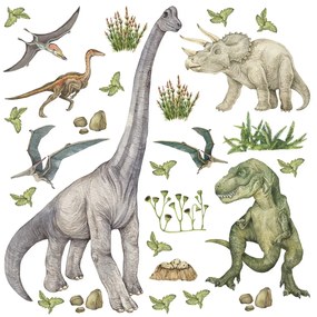 Samolepicí dekorace Dino, 30 x 30 cm