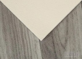 Breno PVC CROWN Oak Chevron 919D - šedé parkety, šíře 100 cm