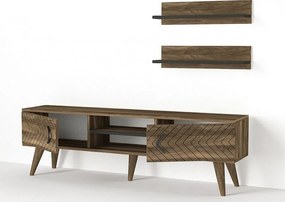 Casarredo - Komfort nábytek Televizní stolek s policemi LAMBERT ořech