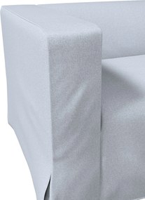 Potah na pohovku Klippan 2-místná, dlouhý s rohovými záhyby barva modrá látka pletený vzor