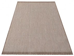 Hnědý skandinávský koberec do obývacího pokoje Šířka: 120 cm | Délka: 170 cm