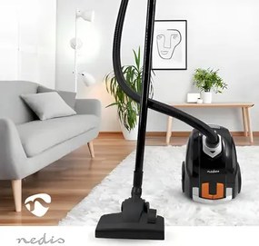 Nedis Sáčkový vysavač černá, oranžová / 700 W / 2 l / Akční rádius 7,5