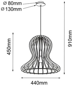 Amplex 5017 - Lustr na lanku OCTO 1xE27/20W/230V béžová