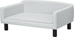 PawHut pohovka pro psy stylová pohovka s potahem a dřevěnými nohami 82x54x36cm pro malé psy a kočky | Aosom.de