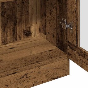 Skříň old wood 82,5 x 30,5 x 185 cm kompozitní dřevo 3318720