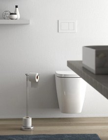 Aqualine, MINU stojan na toaletní papír, rezervní s držákem, chrom, MU37