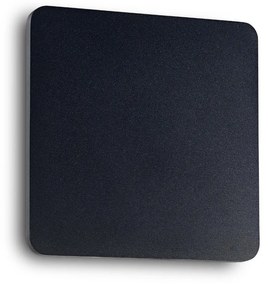 LED Nástěnné svítidlo Ideal Lux Cover AP1 square big nero 195773 hranaté černé 20cm