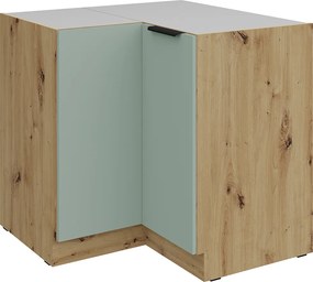 ARIA st | dolní skříňka 90x90 DN 2F rohová s policí | 90x90 cm | artisan/aquamarine
