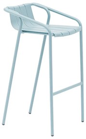 Modré kovové zahradní barové židle v sadě 2 ks Fleole – Ezeis