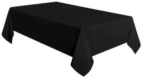 Ubrus na hranatý stůl 240x76 cm (přesah 30 cm) Barva ubrusu: ČERNÁ / BLACK