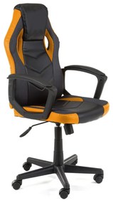 Otočná herní židle FERO II černo-oranžová