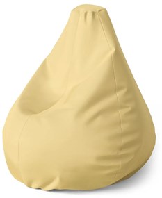 Sablio Sedací vak Pear Žlutá vegas - 70 x 70 x 95 cm