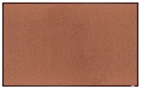 Korková nástěnka boardOK v hliníkovém rámu, 2000 x 1200 mm, hnědý rám