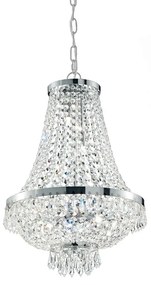 Závěsné svítidlo Ideal Lux Caesar SP6 cromo 033532 38cm stříbrné