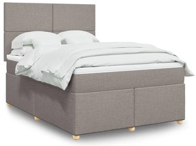 Box spring postel s matrací taupe 140x200 cm textil 3293600