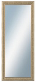 DANTIK - Zarámované zrcadlo - rozměr s rámem cca 50x120 cm z lišty KŘÍDLO malé zlaté patina (2774)