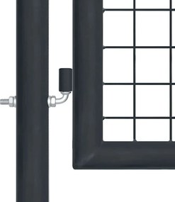 Pletivá zahradní branka pozinkovaná ocel 400 x 100 cm šedá 145777
