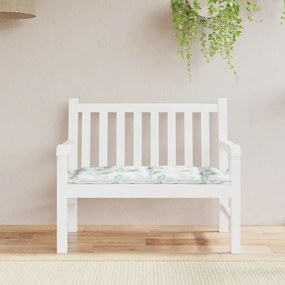 vidaXL Poduška na zahradní lavici 110 x 50 x 7 cm textil [316464] Barva: Bílo-zelená