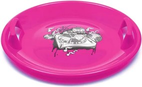 Sáňkovací talíř Baby Mix 60 cm MUSIC růžový
