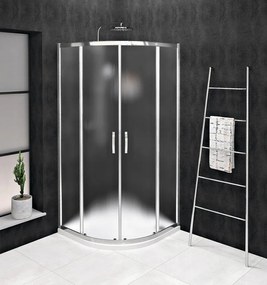 Gelco, SIGMA SIMPLY čtvrtkruhová sprchová zástěna 800x800mm, R550, sklo Brick, GS6580