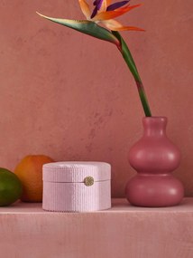 Sinsay - Manšestrový organizér na šperky se zrcátkem - pastelová růžová