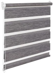 ZEBRA-SHOP Roleta DEN A NOC / MINI / PREMIUM / GRAFIT MELÍR / BH 70 Barva mechanizmu: šedá, Výška: 150, Šířka: 59