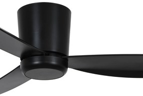 Stropní ventilátor Beacon se světelným polem černý 137 cm tichý