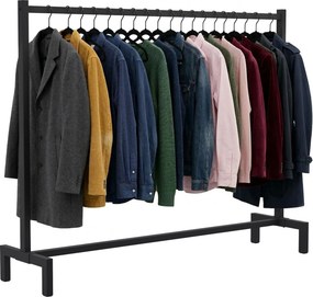 Stojan na oblečení Melva 150x38x120 – černá
