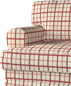 Potah na křeslo IKEA Ekeskog barva červená látka vzorované