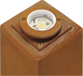 LA 233427 Venkovní svítidlo RUSTY 40 LED SQUARE, rezavé železo, LED 3000K - BIG WHITE (SLV)