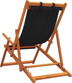 Skládací židle 2 ks, černá látka 3214486