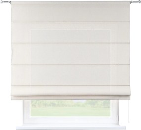 Římská roleta Torino barva bílá látka pletený vzor