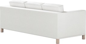 Potah na pohovku IKEA  Karlanda 3-místná nerozkládací, krátký barva krémová látka pletený vzor