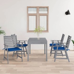 Zahradní jídelní židle s poduškami 4 ks masivní akáciové dřevo,  3078414