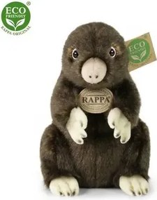 RAPPA Plyšový krtek 21 cm / ECO-FRIENDLY / od 0 měsíců