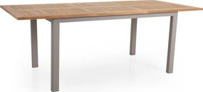 Brafab Záhradný stôl 224-304cm LYON - béžovo šedá kaki