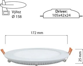 Podhledové LED svítidlo McLED Toro R15 15W 3000K ML-412.068.33.0