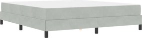 Postel s boxspringem s matrací Světle šedá 180 x 200 cm textil 3398707