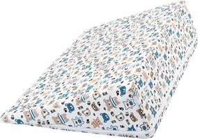 Bellatex POVLAK na klínový podhlavník 80x50x20 cm Medvídci Modrá,Béžová,Bílá