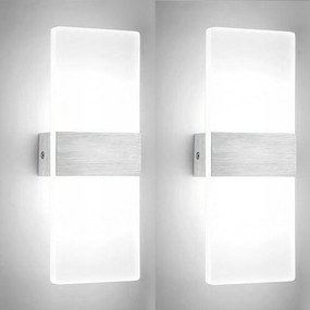 2x 18W Nástěnné Led svítidlo Nástěnné svítidlo Do Interiéru Moderní 6000K