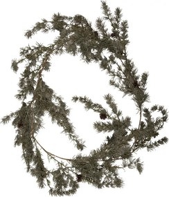 Vánoční zelená cedrová girlanda se šiškami a LED - 20*7*180 cm / 3*AA