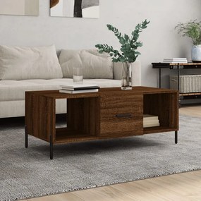 vidaXL Konferenční stolek 102 x 50 x 40 cm kompozitní dřevo [829313] Barva: hnědý dub