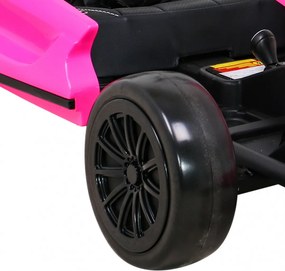 Ramiz Motokára Speed 7 Drift King na baterie pro děti růžová + funkce driftu + sportovní sedadlo + 2 rychlosti + EVA