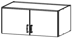 Skříňový nástavec Bremen, 91 cm, dub sonoma/bílá