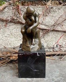 Bronzová socha soška - Myslitel