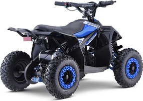 Ramiz Čtyřkolka na baterie E-STAR modrá 35 km/h + motor 1000W + nafukovací kola + nastavení sedadla