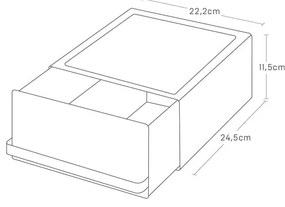 Bílá krabička na čaj Tower – YAMAZAKI
