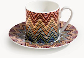 Sada šálků na kávu's podšálky z kostního porcelánu Fine Bone China Jarris, 2 díly